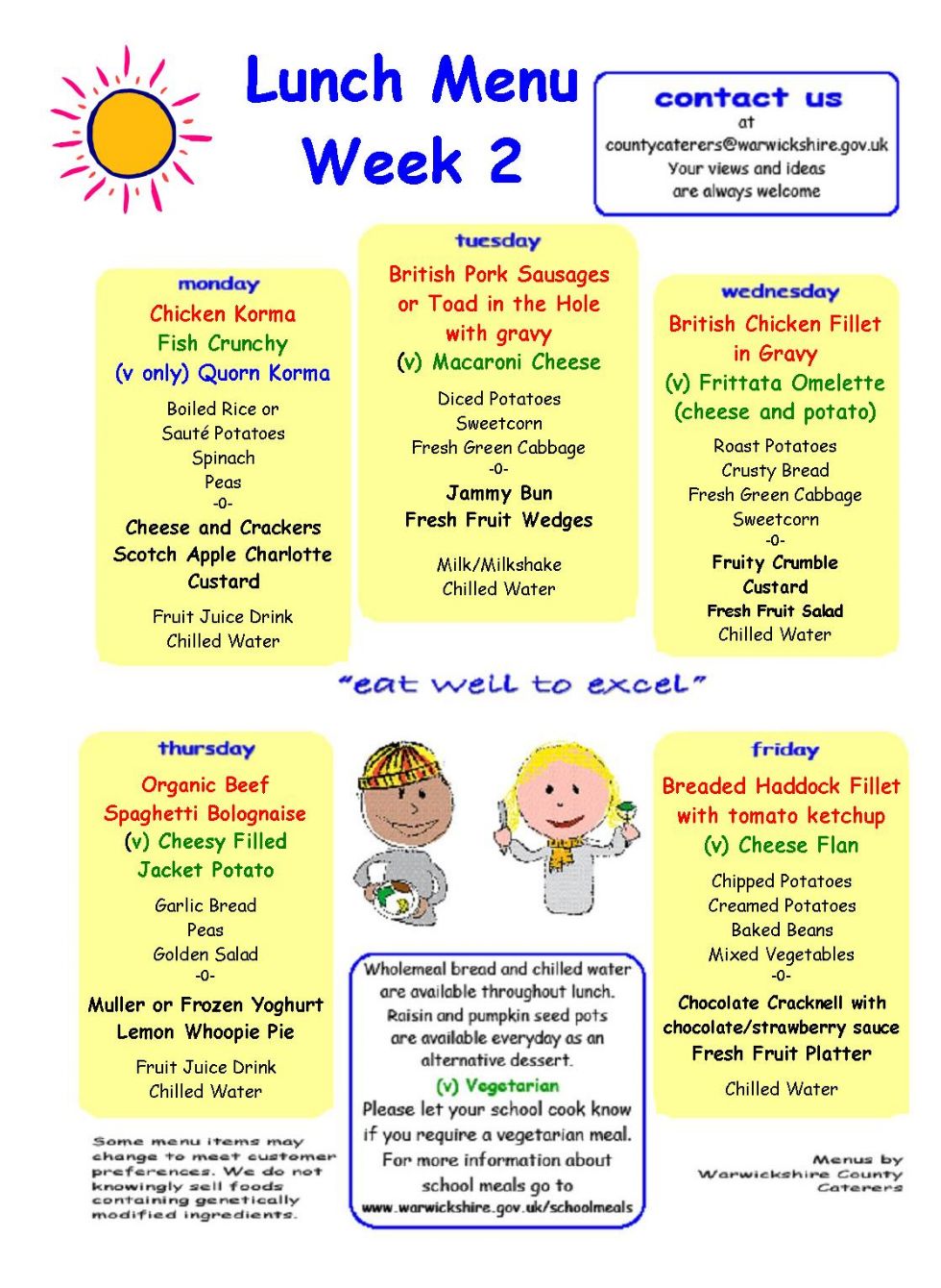 Wembrook Primary School - School Meals